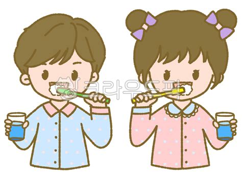 양치 양치질 칫솔질 이닦기 칫솔 사진 이미지 일러스트 캘리그라피 횬와와작가