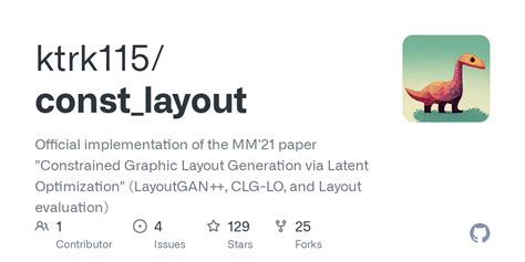 Github Ktrk115constlayout Official Implementation Of The Mm21 Paper Constrained Graphic
