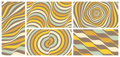 정사각형 내의 컬러 추상 사각형 물결 모양의 곡선 리본이 있는 동적 템플릿입니다 파급 효과가있는 패턴 광학 예술 그림입니다 표지 디자인 템플릿입니다 브로셔 포스터 배너에 대