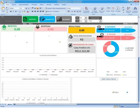 Planilha Excel Vba Controle Financeiro Rgb Hotmart