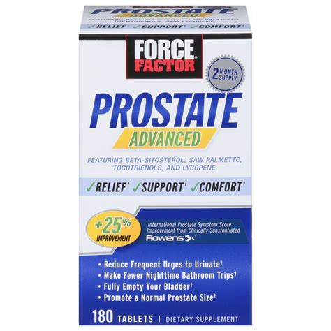 Force Factor Prostate Advanced Tablets 180 Each Delivery Or Pickup