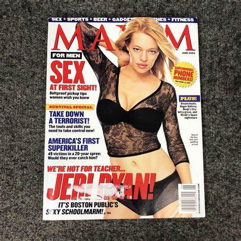 Maxim Magazine Jeri Ryan Cover June 2002 Star Trek Voyager Seven Of