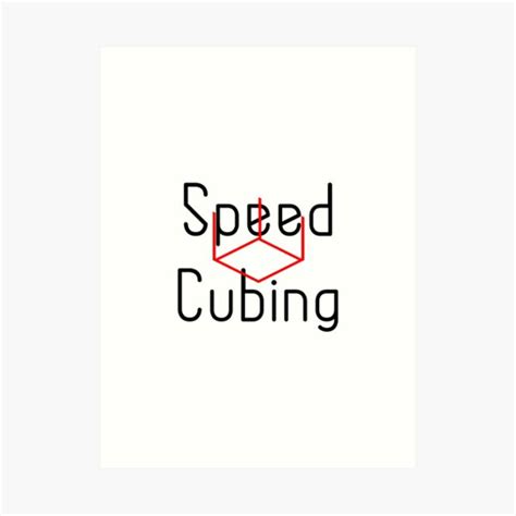 Speed Cubing Algorithm Speed Cube Buster Art Print By At85productions