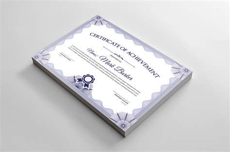 Certificate Word Psd Ai Stationery Templates ~ Creative Market