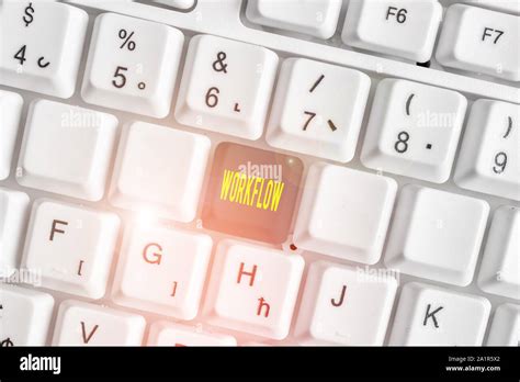 Word Writing Text Workflow Business Photo Showcasing Continuity Of A