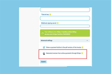 automatically generate and send invoices from stripe