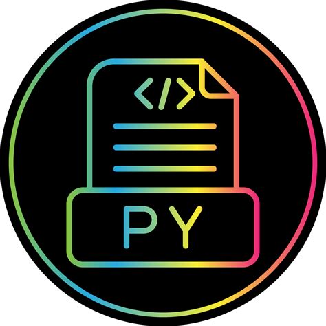 Python File Vector Icon Design 15813837 Vector Art At Vecteezy