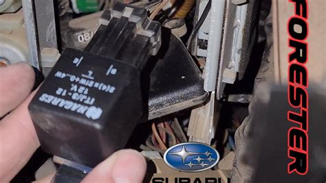 Fix Subaru Forester Sf 2000 Faulty Hazard Lights Signal Relay Flasher Relay Not Working YouTube