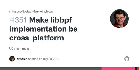 Make Libbpf Implementation Be Cross Platform Issue Microsoft Ebpf For Windows GitHub
