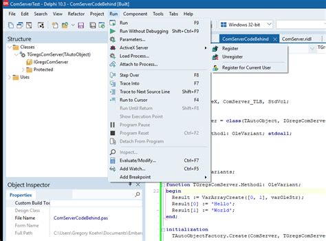Creating Simple Server To Return Array Of Strings To Python Windows API Delphi