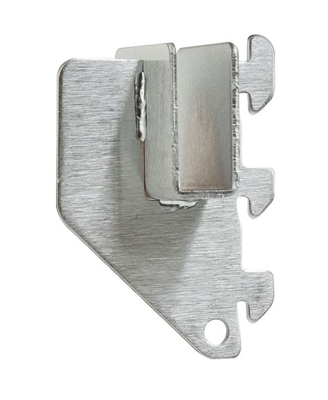 1 Bracket For Rectangular Hangrail Satin Chrome