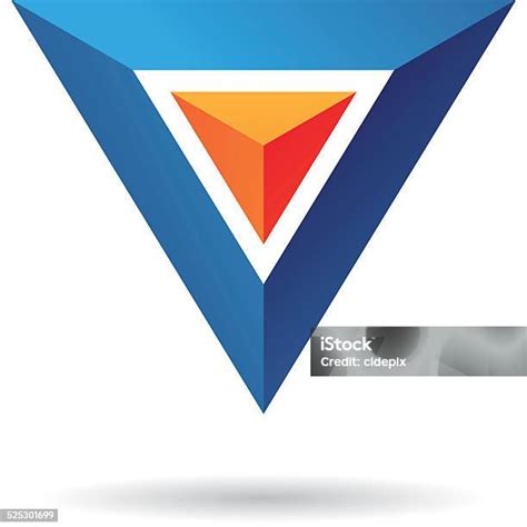 트라이앵글 피라미드형 추상적임 아이콘크기 0명에 대한 스톡 벡터 아트 및 기타 이미지 0명 각도 곡선 Istock
