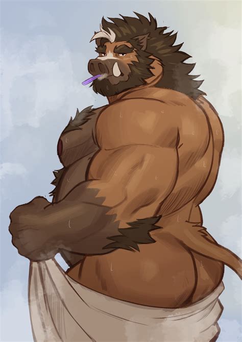 Rule 34 2023 Absurd Res Adios Anthro Arm Tuft Ass Back Muscles Belly Biceps Big Butt Body Hair