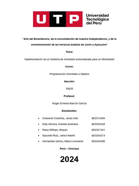 Programación Orientada A Objetos Proyecto Final Pdf Usuario Informática Lenguaje De