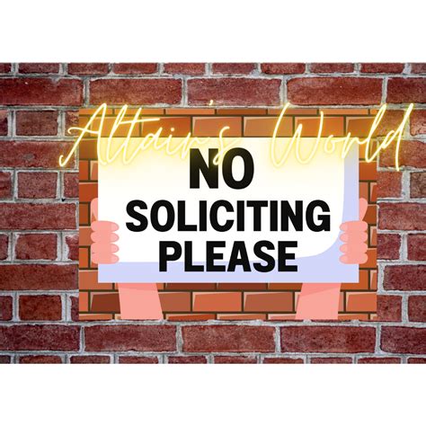 No Solicitation Sign No Solicitation Signage No Solicitation Sticker No Soliciting Sign Pvc