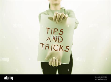 Conceptual Display Tips And Tricks Business Overview Helpful Advices