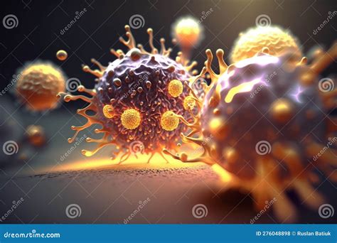 Oncology Cancer Cells Chemotherapy Treatment For Malignant In A