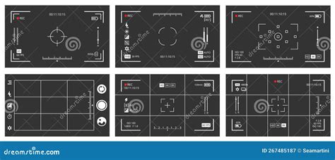 Photo Camera Viewfinder Screen Overlay Frame Stock Vector Illustration Of Exposure Snapshot