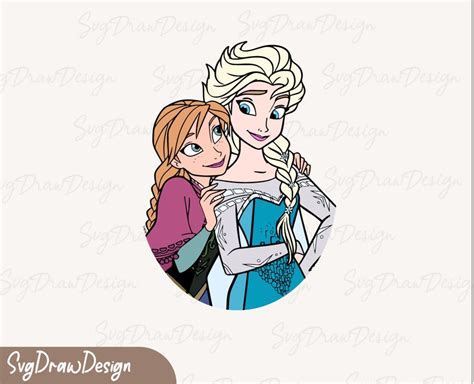 Frozen 2 Svg Png Sisters Elsa Anna Svg Snowflake Svg Png Etsy