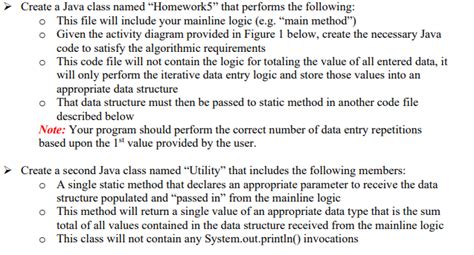 Solved Create A Java Class Named “homework5” That Performs