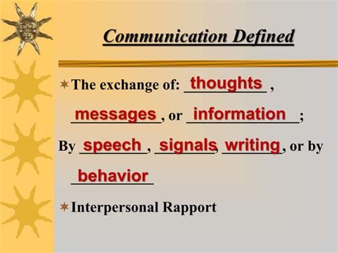 Interpersonal Communication Powerpoint Ndocppt