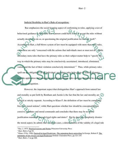 Judges As Lawmakers Harts Rule Of Recognition Essay