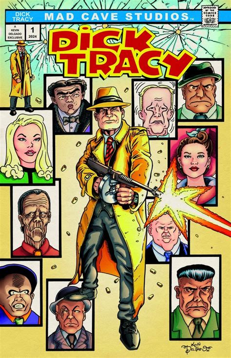 Dick Tracy 1 Kevin Delgado Heroes Comic Shop Rhinos Comics