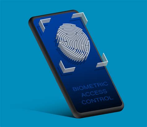Cybersecurity Technology Concept Smartphone Application For Fingerprint Scanning Scanning