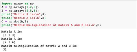 Matrix Multiplication In Numpy Different Types Of Matrix Multiplication