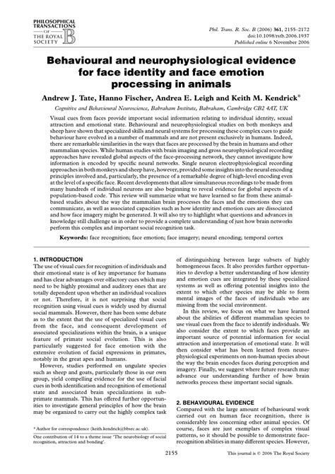 pdf behavioral and neurophysiological evidence for face identity and