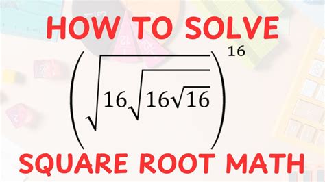 Nice Square Root Math Simplification How To Solve Youtube