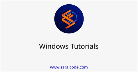 windows tutorials