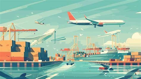 Import And Export Transportation And Shipping Of Goods Premium Ai