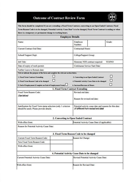 Contract Review Template