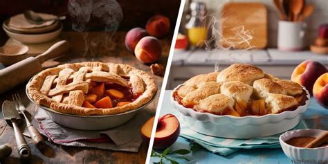What Is The Difference Between A Peach Pie And A Peach Cobbler Yum Family