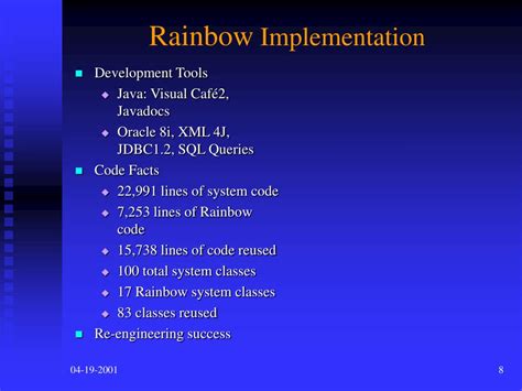 Ppt Rainbow Xml And Relational Database Design Implementation Test