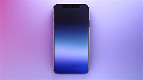 Premium Ai Image A Mobile With Blank Screen Mockup Gradient Background
