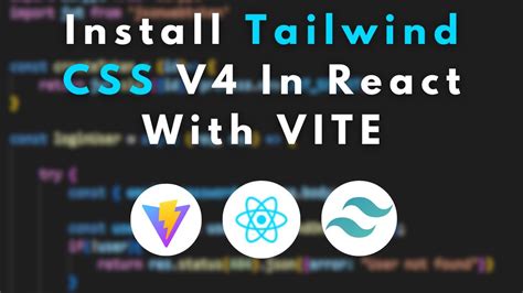 How to Setup Tailwind CSS V4 in React JS with Vite for Beginners in ...
