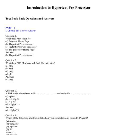 Samacheer Kalvi 12th Computer Applications Solutions Chapter 4 Introduction To Hypertext Pre
