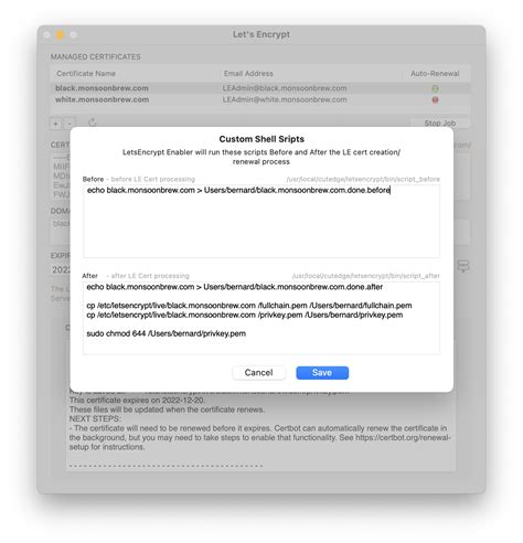 Letsencrypt Enabler For Ventura
