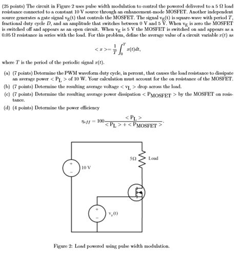 Solved The Circuit In Figure Uses Pulse Width Modulation Chegg