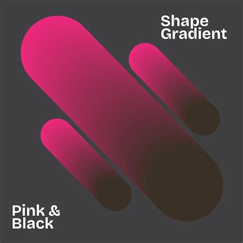 premium vector shape gradient pink amp black