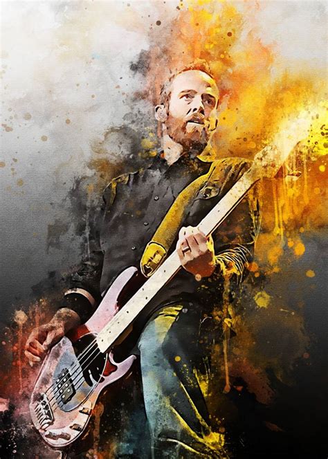 David Michael Farrell 2 Splatter Watercolor Celebrity Poster