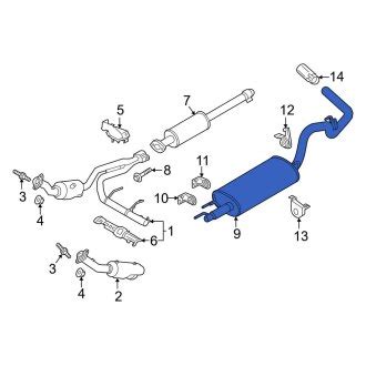 Ford F 150 Oem Exhaust Parts Systems Tips Pipes —