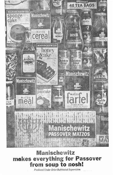 Manischewitz Passover Advertisement 1965 The National Library Of Israel For Educators