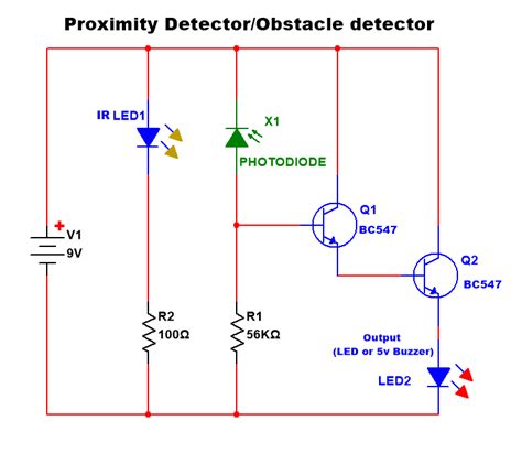 proximity sensor schematic diagram