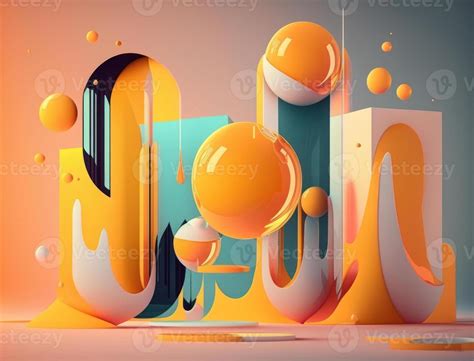 Abstract Image Featuring A Combination Of Organic And Geometric Shapes Dynamic And Energetic