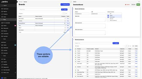 Details Panel Centra Support