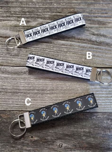 Sweary Keychain Naughty Key Fob Adult Content Salty Keychain Etsy