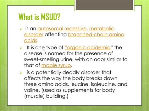 10 Pangan Maple Syrup Disease Ppt